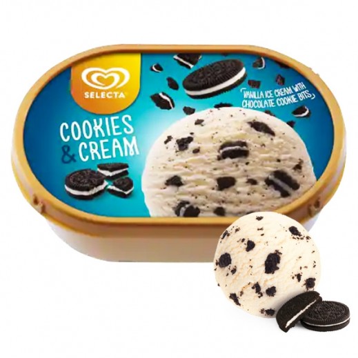 Buy Selecta Cookies & Cream Ice Cream Tub 750 ml - delivered by Taw9eel ...