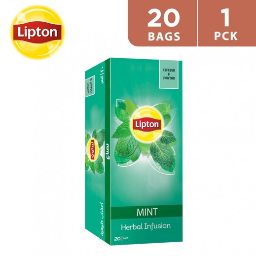 Buy Lipton Herbal Infusion Tea Mint 20 Tea Bags - delivered by Taw9eel ...