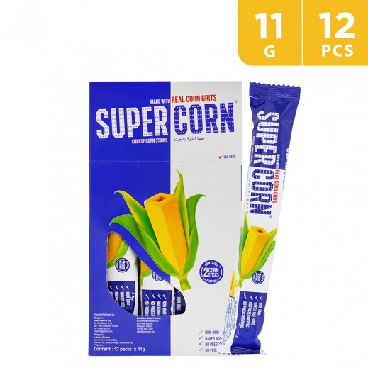 Buy Super Corn Cheese Corn Sticks 12 x 11 g - delivered by Taw9eel Fast ...
