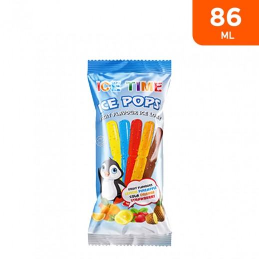 Buy Ice Time Ice Pops Fruit Flavour ice lolly 86 ml | توصيل Taw9eel.com