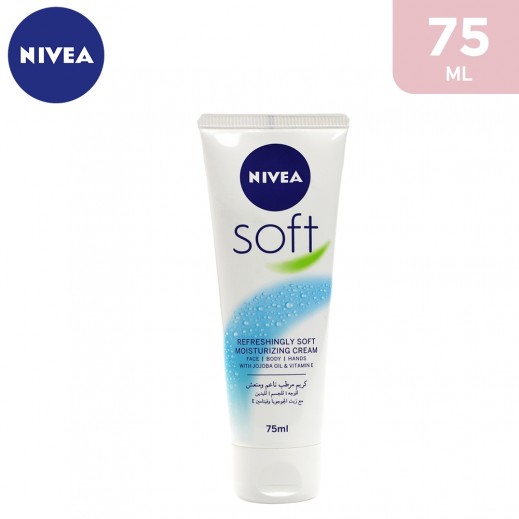 Buy Nivea Soft Light Moisturiser Cream Tube 75 ml | توصيل Taw9eel.com