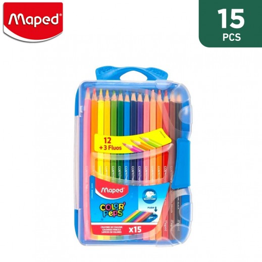 Buy Maped Colored Pencils 15 Colors - delivered by Atlas Stationary ...