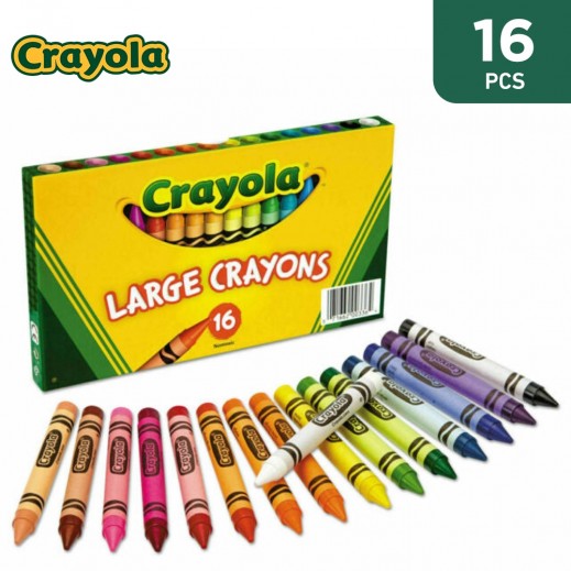 Buy Crayola Large Crayons 16 Different Brilliant Colors - delivered by ...