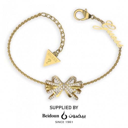 Buy Guess Stone Studded Central Bow Bracelet 22Mm - delivered by ...
