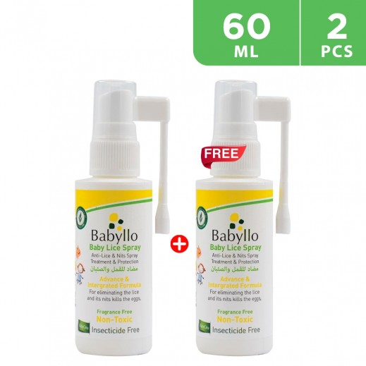 Buy Babyllo Baby Insecticide Free Lice Spray 60 ml ( 1+1 Free ...