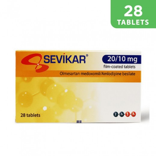 Buy Sevikar 20/10Mg 28 Tablets - delivered by Mezzan Pharmacy - within ...