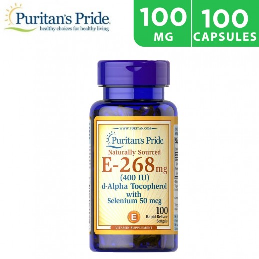 Buy Puritan's Pride Dietary supplements E - 400 Iu With Selenium - 100 ...
