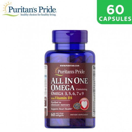 Buy Puritan's Pride All In One Omega 60 Capsules - delivered by ...
