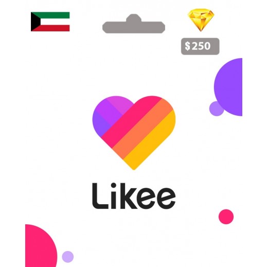 Buy BIGO Likee $250 Kuwait - Delivered by Whatsapp & Email | توصيل Taw9eel.com