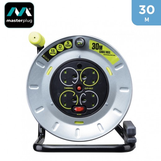 Buy Masterplug PRO-XT Metal Open Reel Cable 30M | توصيل Taw9eel.com