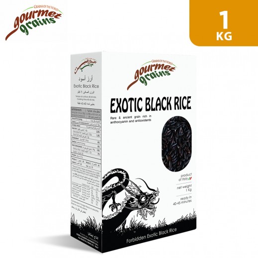 Buy Gourmet Grains Exotic Black Rice 1 kg | توصيل Taw9eel.com