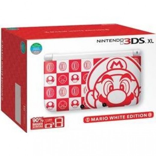 Buy 3DS XL Mario White Edition - NTSC | توصيل Taw9eel.com