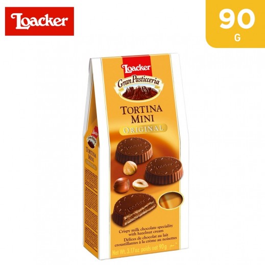 Buy Loacker Tortina Mini Original Milk Chocolate 90 g | توصيل Taw9eel.com