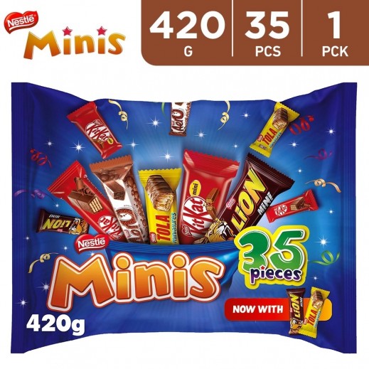 Buy Nestle Minis Mix Chocolate Bar 35 Pcs 420 g - delivered by Taw9eel ...
