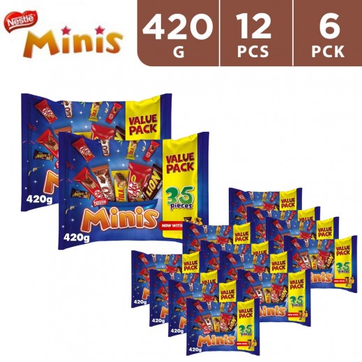 Buy Nestle Mini Mix Chocolate Value Pack 12 x 420 g | توصيل Taw9eel.com