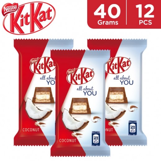 Buy KitKat 5f Coconut Chocolate 12 x 40 g | توصيل Taw9eel.com