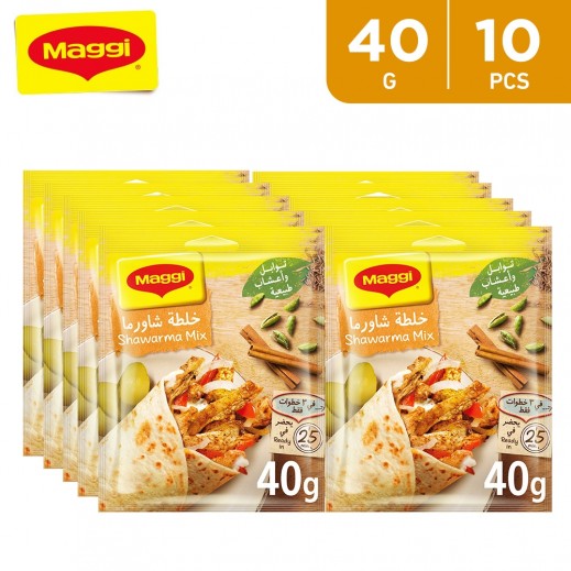 Buy Maggi Shawerma Mix 10 x 40 g | توصيل Taw9eel.com