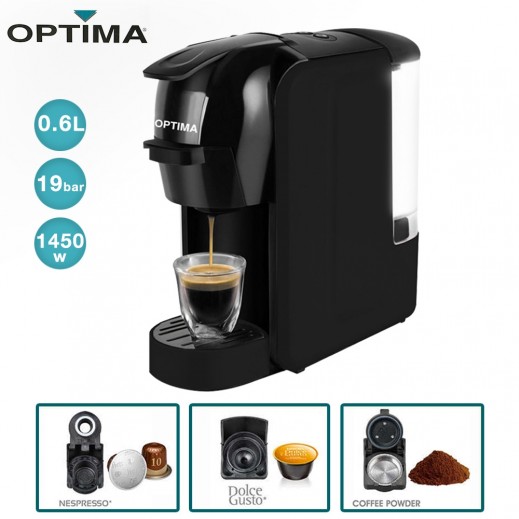 Buy Optima 3 in 1 Coffee Machine 0.6L | توصيل Taw9eel.com