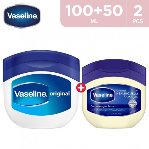 Buy Vaseline Orginal Petroleum Jelly 50 ml + Jelly Original 100 ml ...