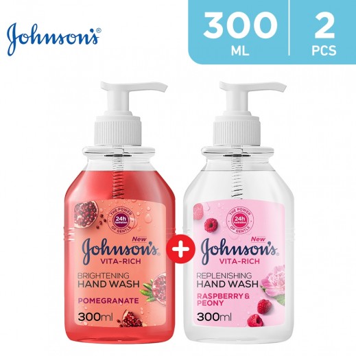 Buy Johnsons Raspberry & Peony Replenishing Hand Wash 300 ml ...