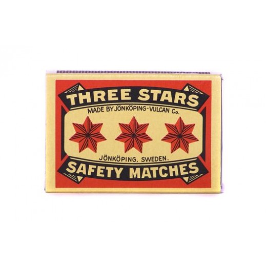 Buy Three Stars Safety Matches 10s | توصيل Taw9eel.com