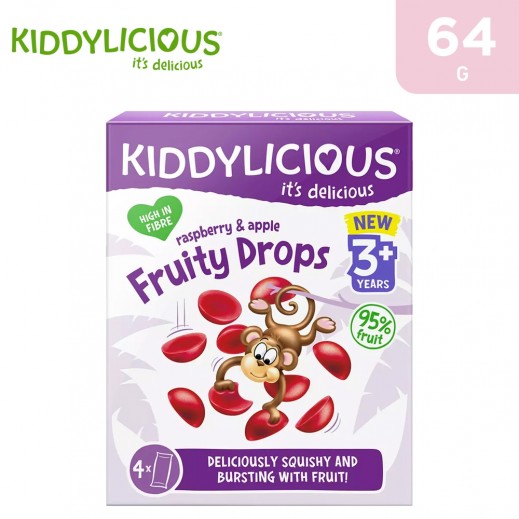 Buy Kiddylicious - Rasbberry And Apple Fruity Drops +3 Years - 64 g ...