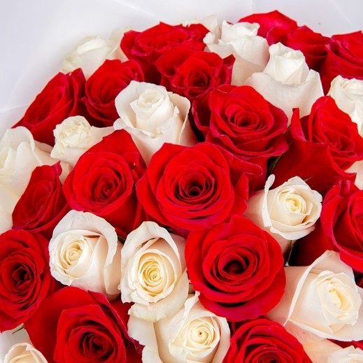 Buy Sogha Elegant Flower Bouquet (50 Assorted Flowers) - delivered by A ...