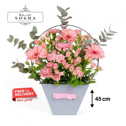 Buy Sogha Decorated Stand With 20 Flowers - delivered by Rose For All ...