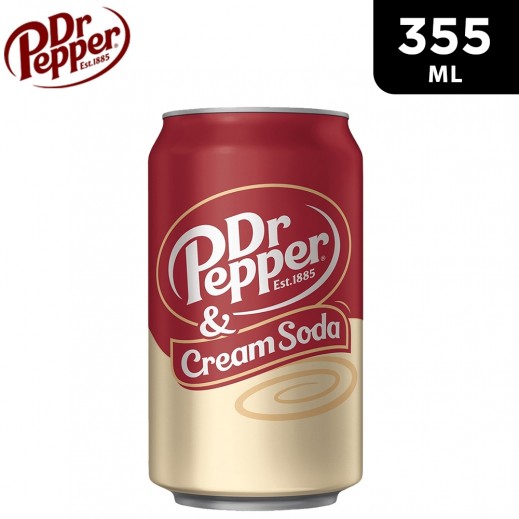 Buy Dr. Pepper & Cream Soda Drink Can 355 ml | توصيل Taw9eel.com