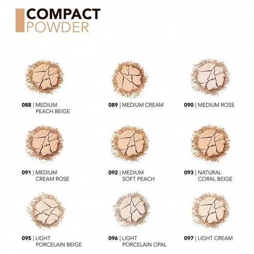 Buy Flormar Compact Powder 11 g - 092 Medium Soft Peach | توصيل Taw9eel.com