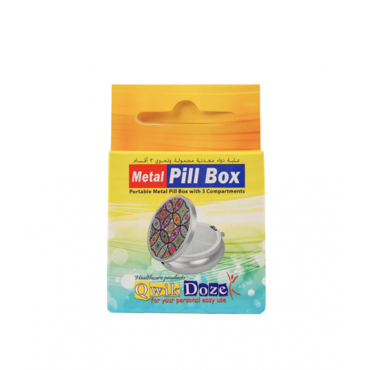 Buy Qwik Doze Pill Box Metal 3 Compartments – 6011 - delivered by ...