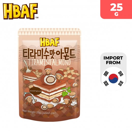Buy HBAF Tiramisu Almond 25 g - delivered by Taw9eel Fast | توصيل Taw9eel.com