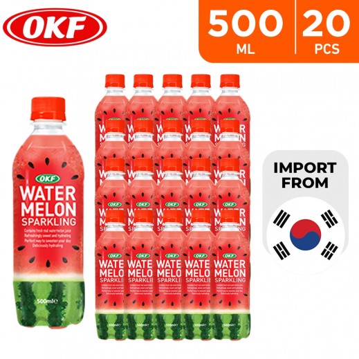 Buy OKF Fruit Sparkling Watermelon 20 × 500 ml | توصيل Taw9eel.com