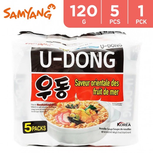 Buy Samyang U-Dong Oriental Style Udon Noodle Soup 5 x 120 g | توصيل ...