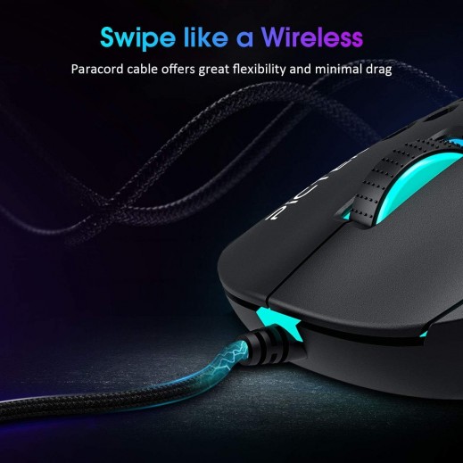 Buy Pictek Wired Gaming Mouse with 7 RGB Backlight | توصيل Taw9eel.com