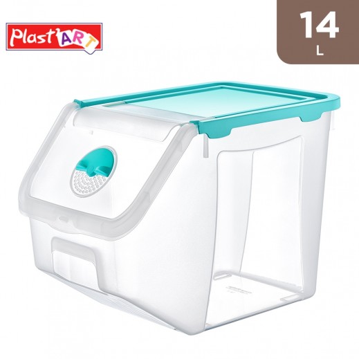 Buy Plast Art Storage Box Dry Food 14 Liters | توصيل Taw9eel.com
