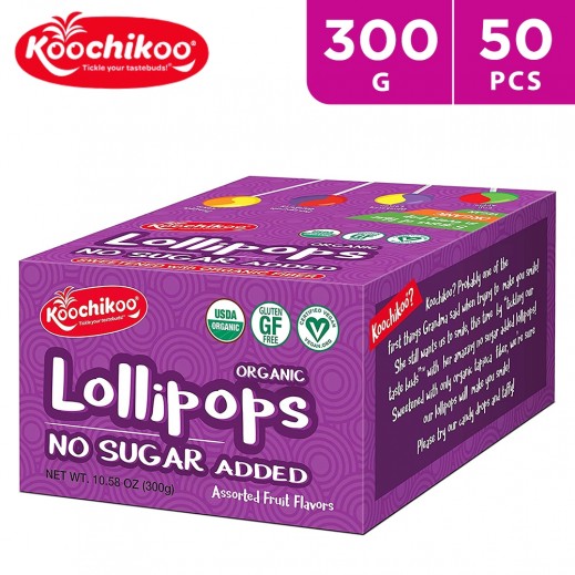 Buy Koochikoo Organic GF 50 Lollipops 300 g - delivered by Taw9eel Fast ...