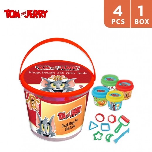 Buy Tom and Jerry 4 Color Clay Pail With Tools Character | توصيل ...