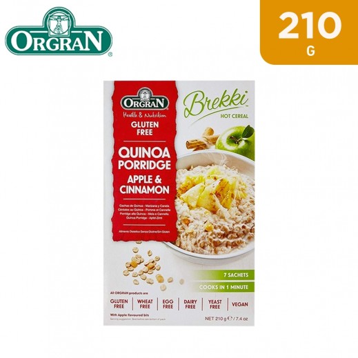 Buy Orgran Gluten Free Quinoa Porridge Apple & Cinnamon 210 g | توصيل ...