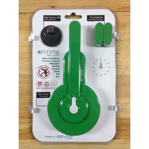 Buy On Time Wall Clock Green N-LG611 | توصيل Taw9eel.com