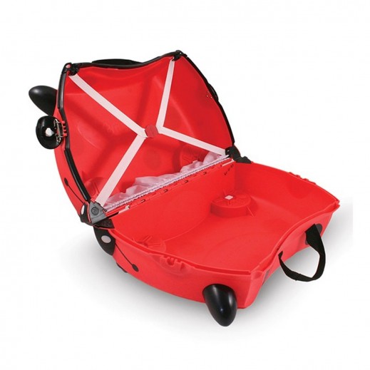 Buy Harley Ladybug Ride-On Kids Suitcase 3-6 years - Red By Trunki ...