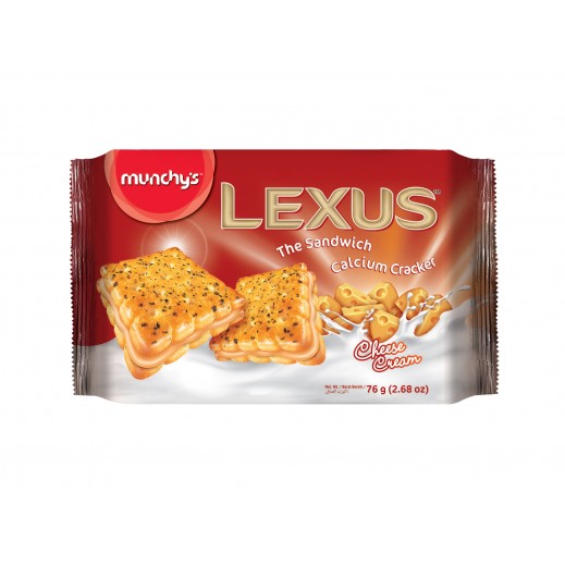 Buy Munchy's Lexus Cheese Cream Sandwich Biscuit 76 g | توصيل Taw9eel.com
