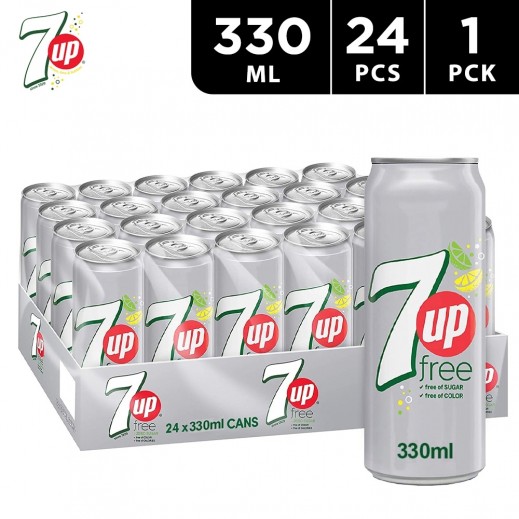 Buy 7up Sugar Free Can 24 x 330 ml - delivered by Taw9eel Fast | توصيل Taw9eel.com