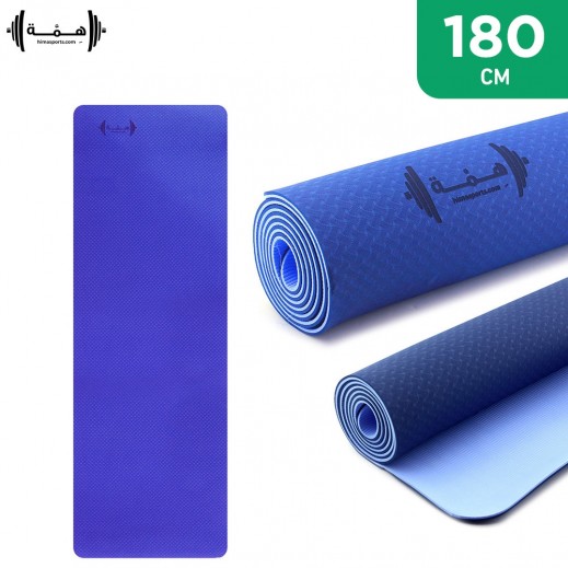 Buy Hima 180 cm Yoga Mat - Dark & Light Blue - delivered by Taw9eel ...
