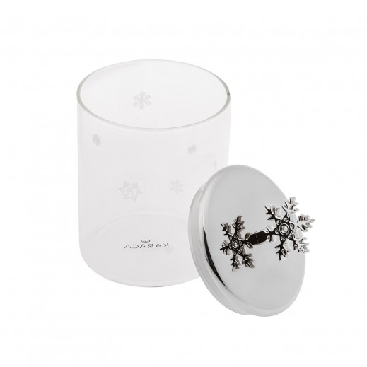 Buy Karaca Snowflake Candy Glass Storage Container | توصيل Taw9eel.com