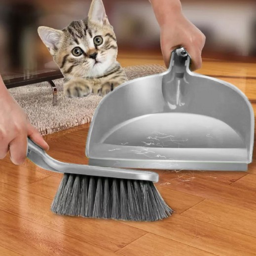 Buy Essentials By Taw9eel Mini Plastic Dustpan with Brush Set | توصيل ...