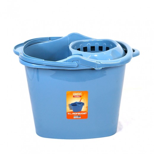 Buy Essentials By Taw9eel Cleaning Mop Bucket & Squeezer 15 L | توصيل ...