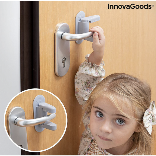 Buy InnovaGoods Door Lever Lock Dlooky 2 Units | توصيل Taw9eel.com
