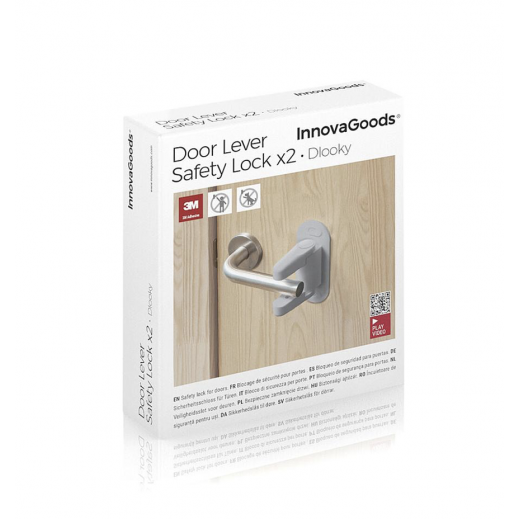 Buy InnovaGoods Door Lever Lock Dlooky 2 Units | توصيل Taw9eel.com