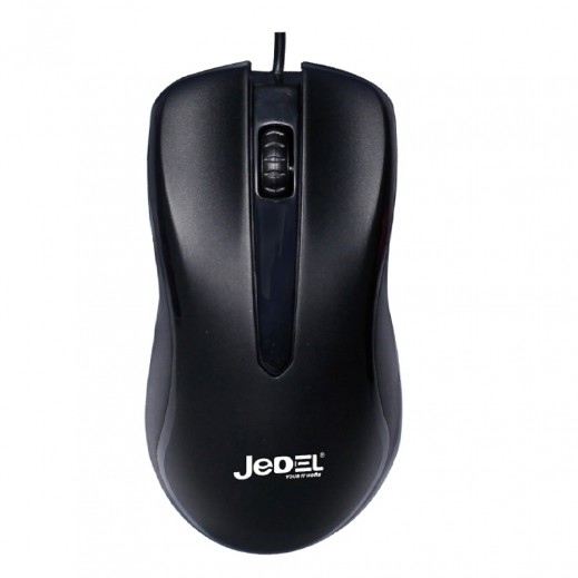 Buy Jedel Wired Mouse Black | توصيل Taw9eel.com